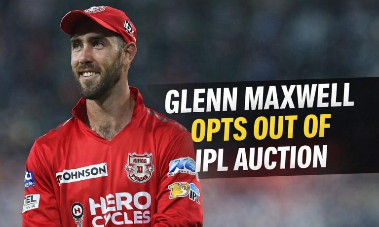 Glenn Maxwell Withdraws from IPL 2026 Auction